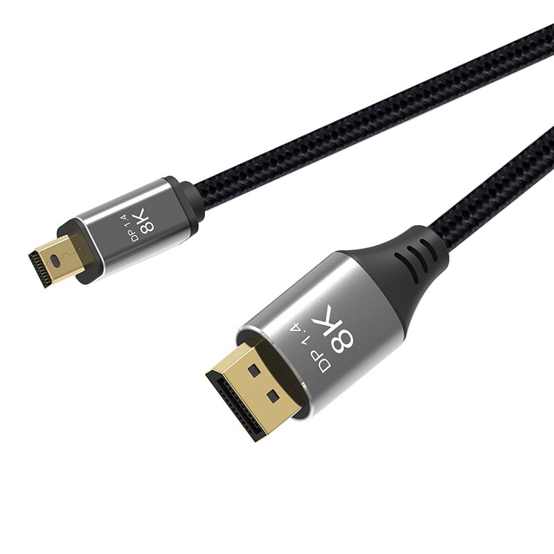 Cablu adaptor, DisplayPort/Mini DisplayPort, 8K, Negru/Gri - eMAG.ro