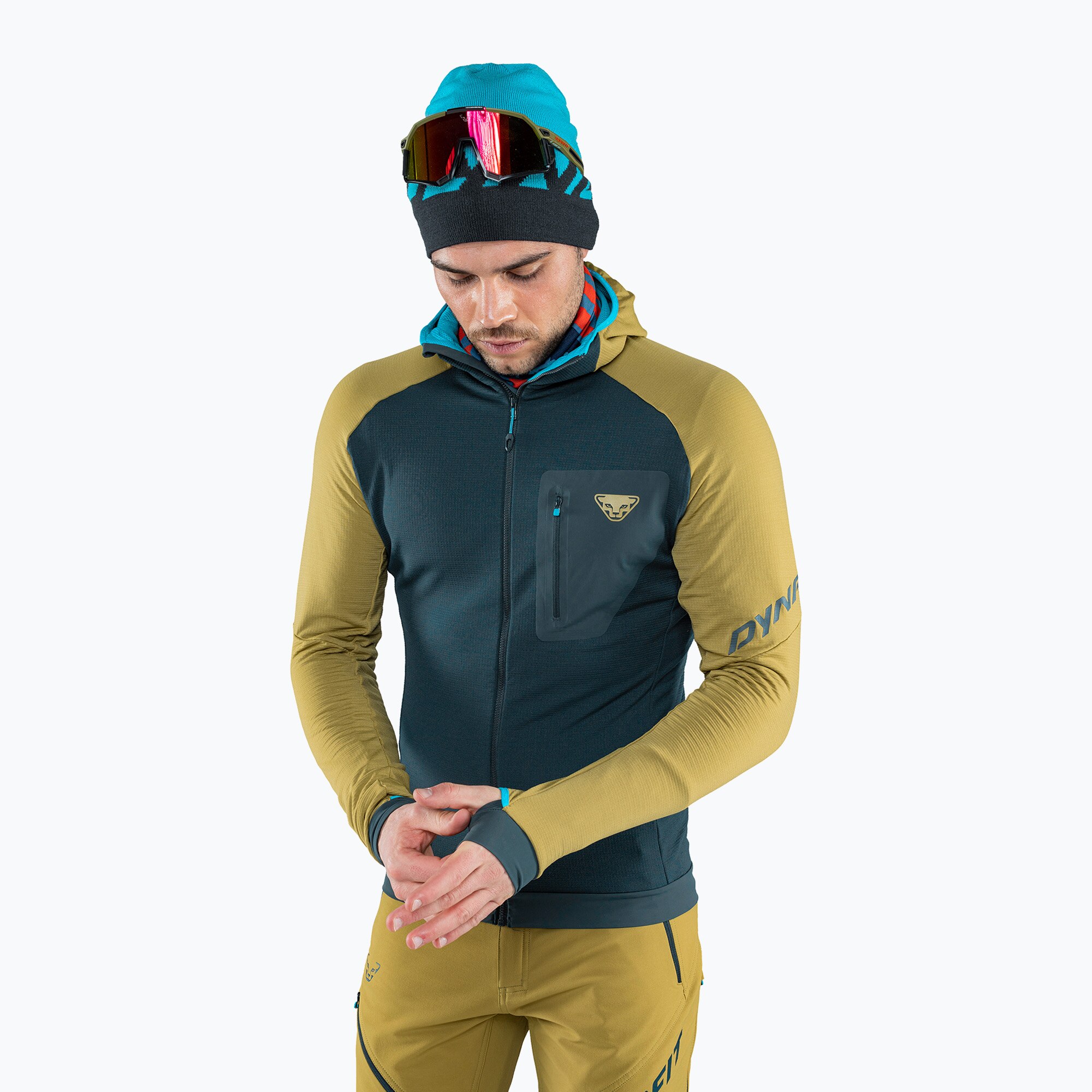 Fes sport, Dynafit, Lana/Poliacrilic, Albastru, 58 cm - eMAG.ro