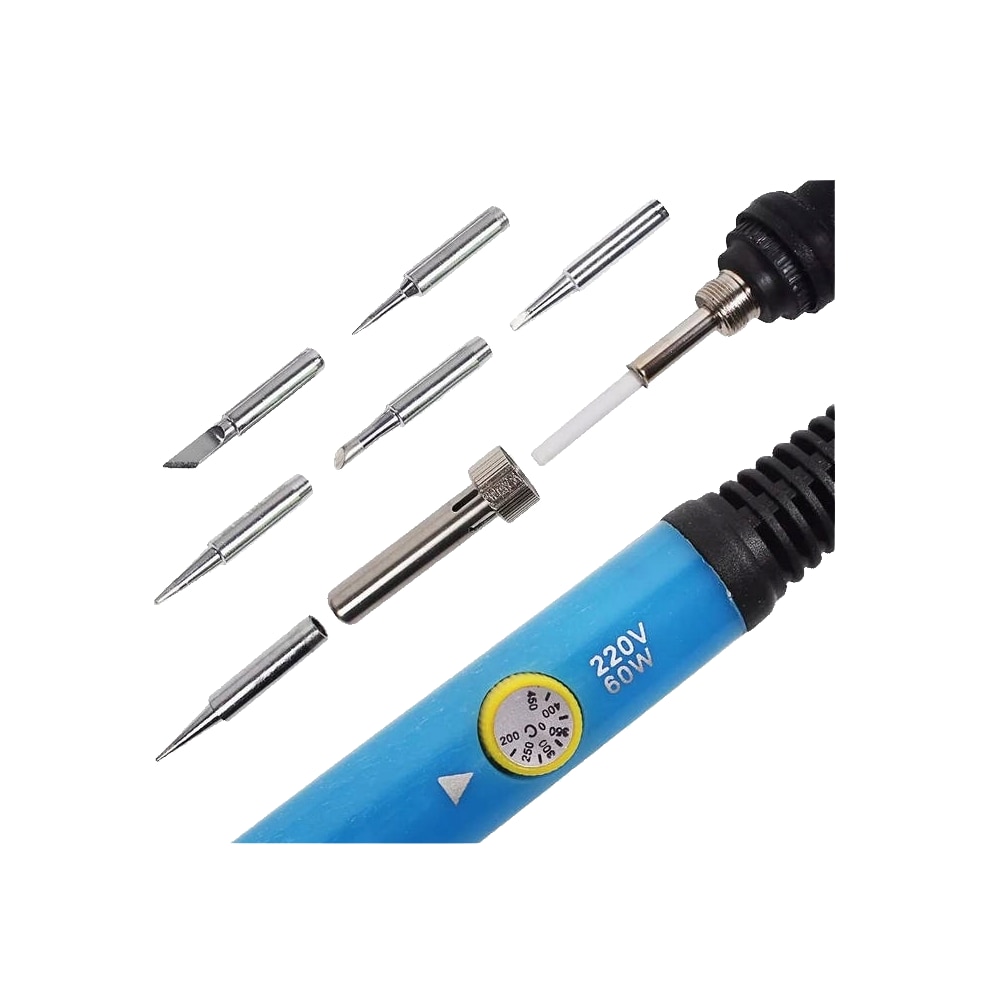 Kit profesional pentru lipit, letcon, putere 60 W, temperatura 200-450 ...
