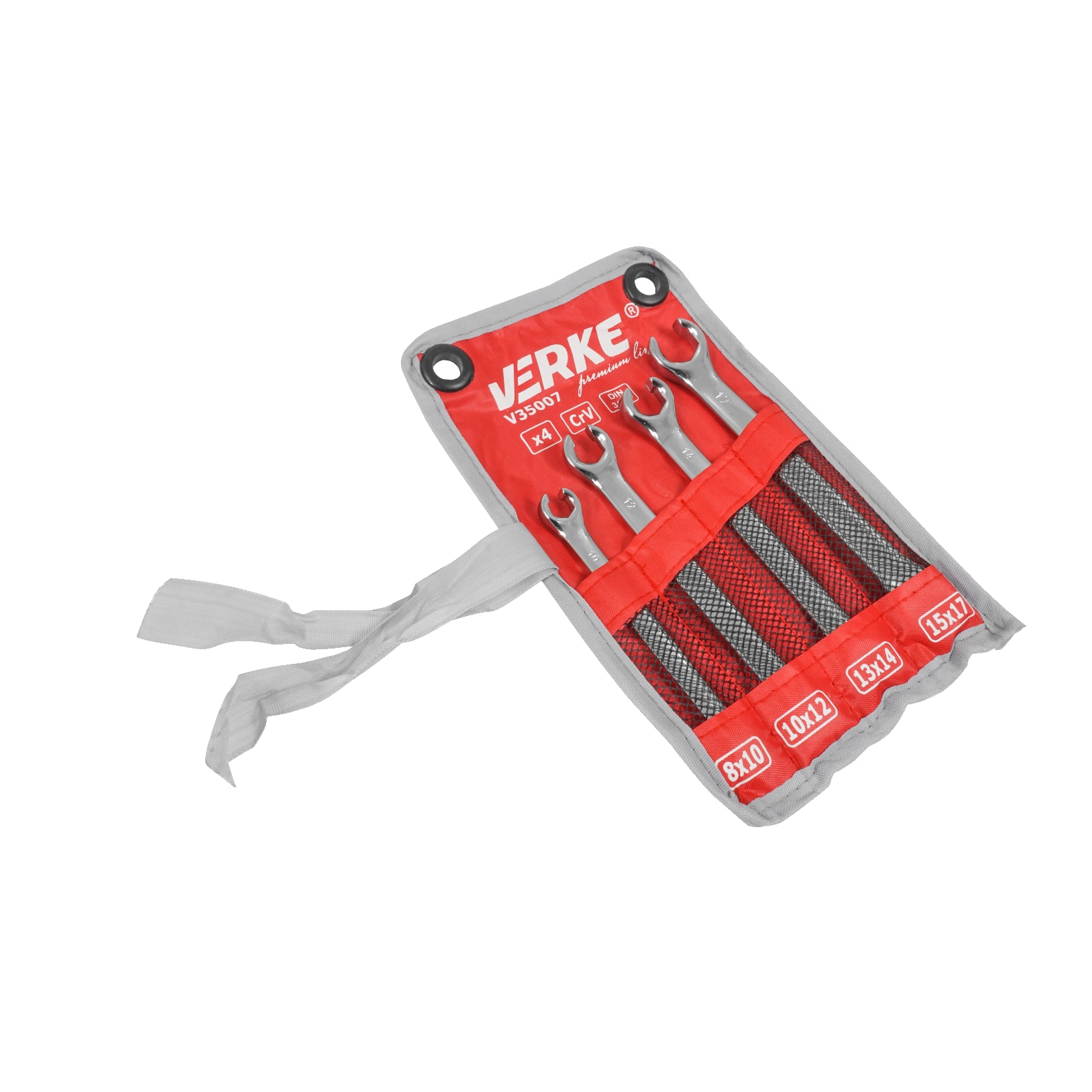 Set 4 chei inelare semideschise, pentru conducte, Premium Line, 8-17 mm ...