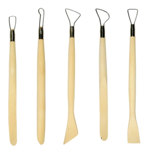 Set de 5 instrumente pentru modelare lut, Artmaker, Bej - eMAG.ro
