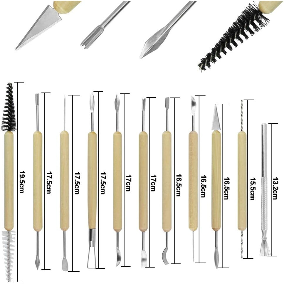 UN SET DE 11 INSTRUMENTE DE MODELARE PENTRU CERAMICA - eMAG.ro