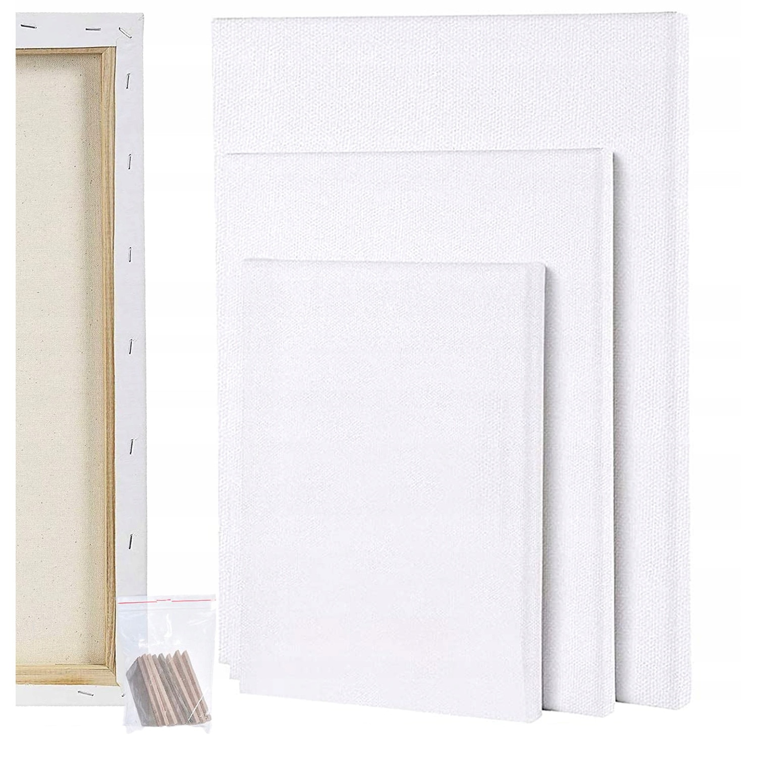 Set 3 panze de pictat, Artmarker, 50x40/30x40/30x20cm, Alb - eMAG.ro