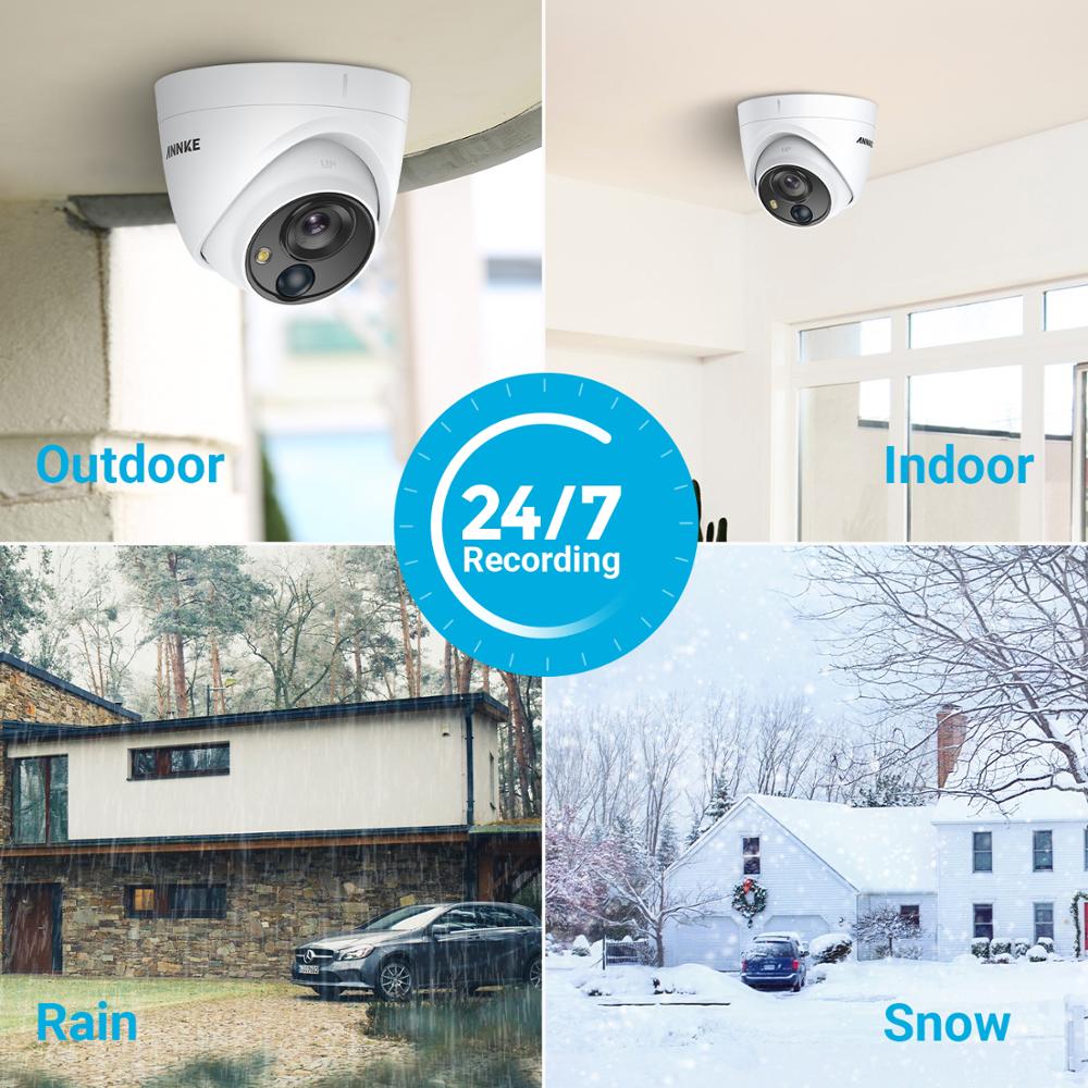 Camera de supraveghere, 5MP, Alarma, Lumina alba, IP67, Lentila 2.8mm ...