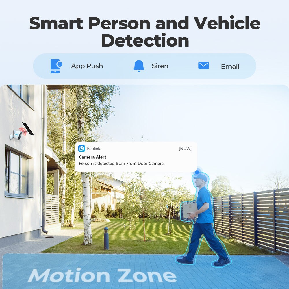 Камера за наблюдение със соларен панел Wi Fi 4mp разпознаване на хора двупосочен звук Ip65