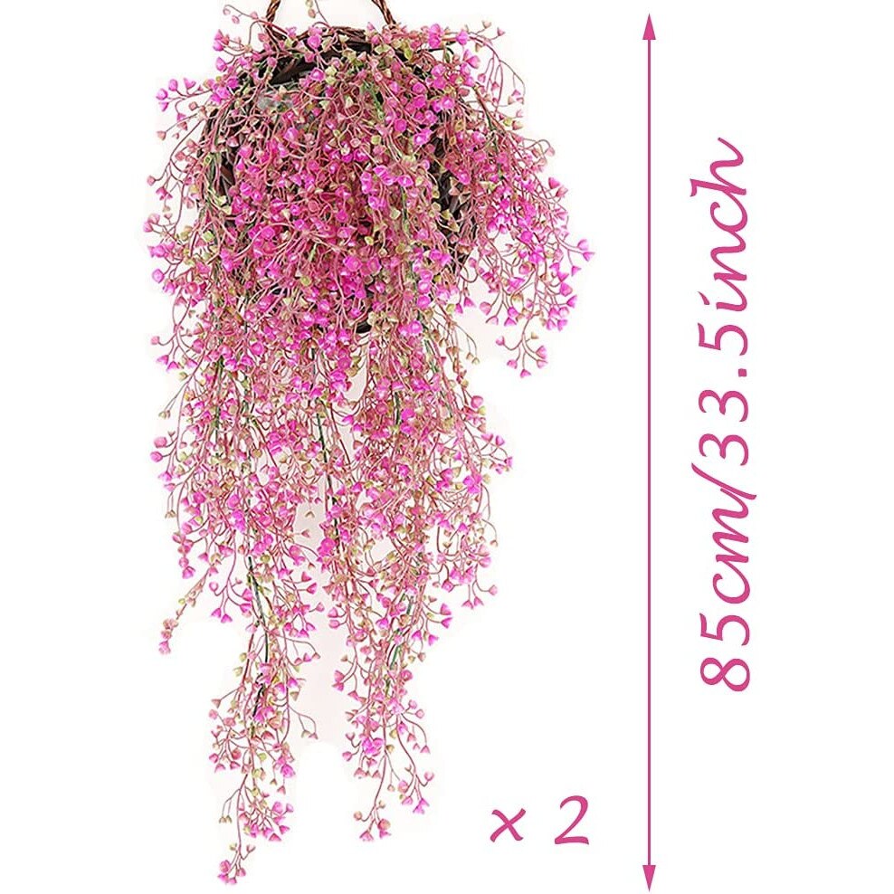 Set 2 flori artificiale, ComResi®, Plastic, 85cm, Roz - eMAG.ro