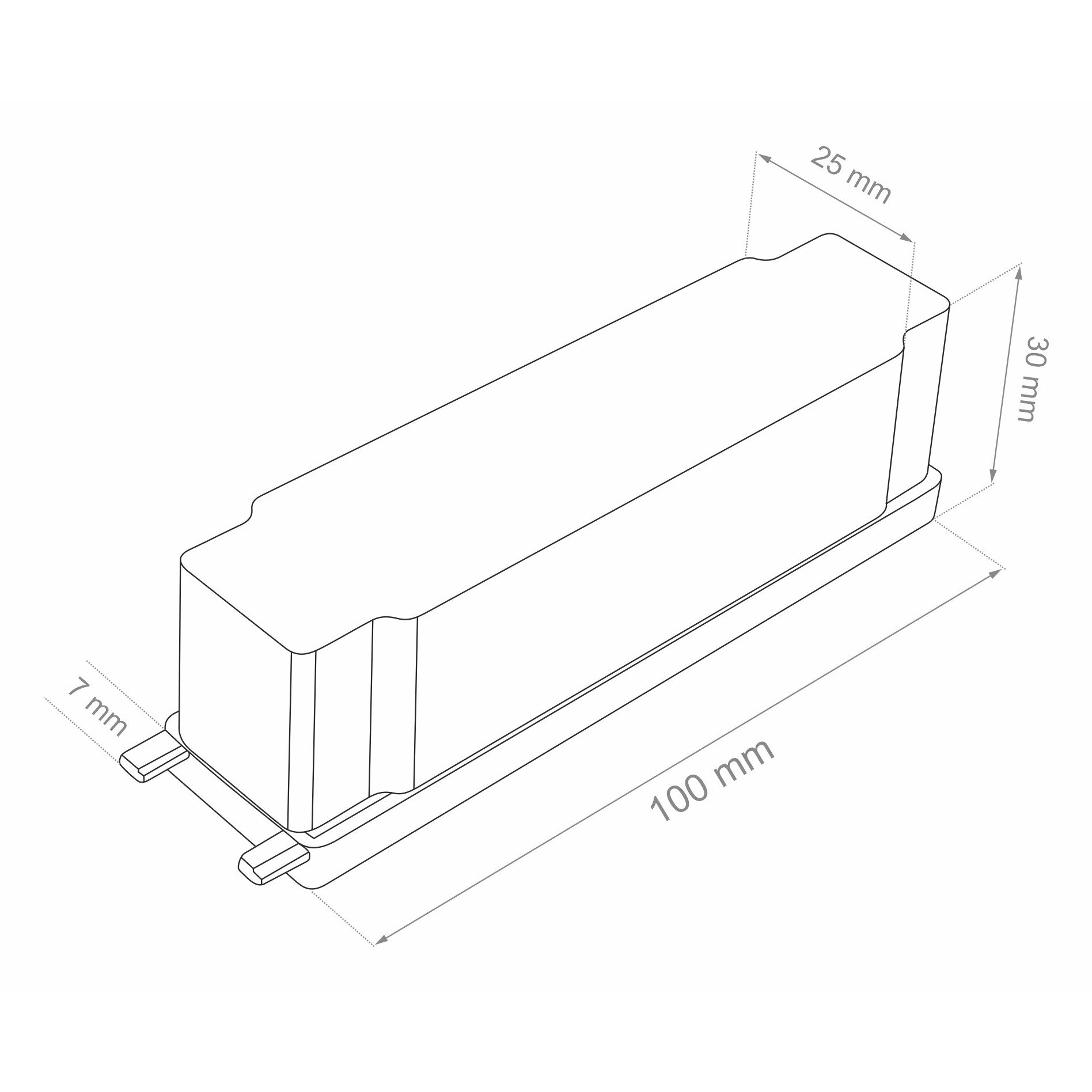 Doza din plastic, aplicata pe sina magnetica Ultra-THIN, LM-MT26-CHX ...