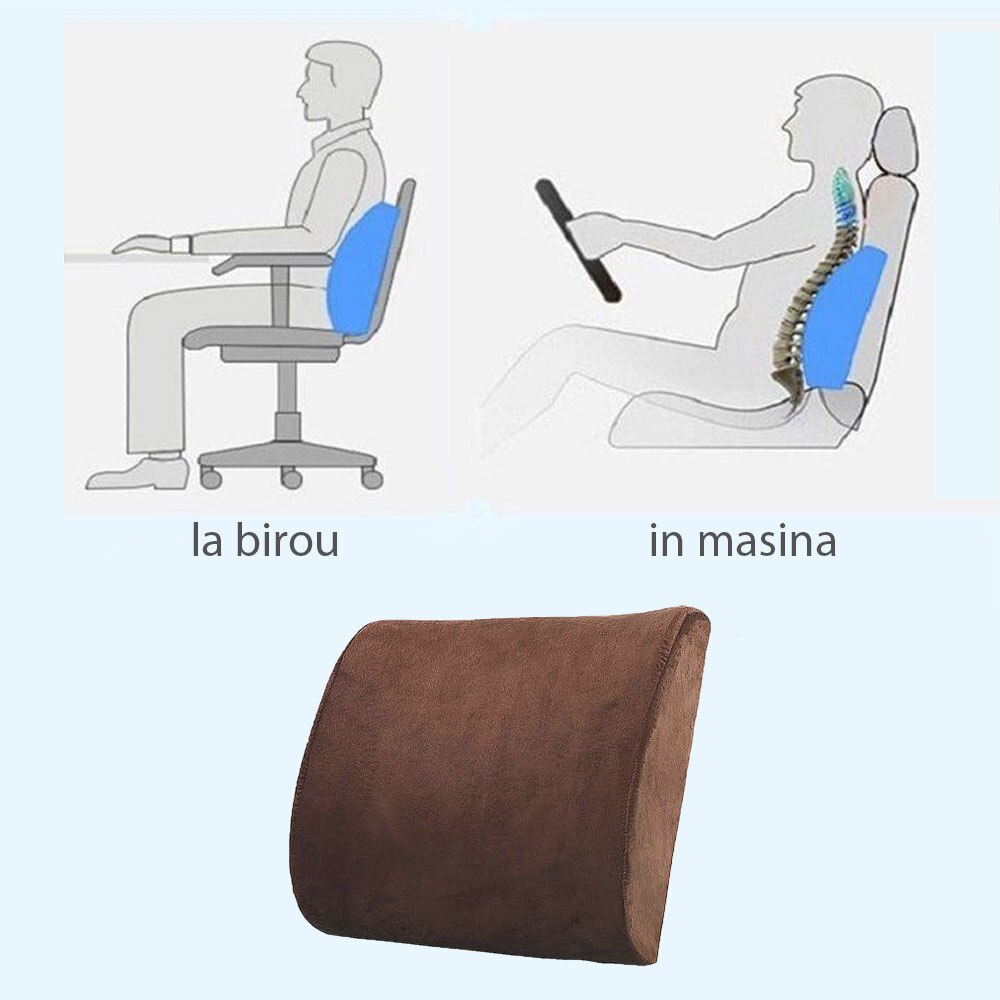 Perna Lombara SIKS, Maro, Suport Lombar Din Spuma Cu Memorie Pentru ...