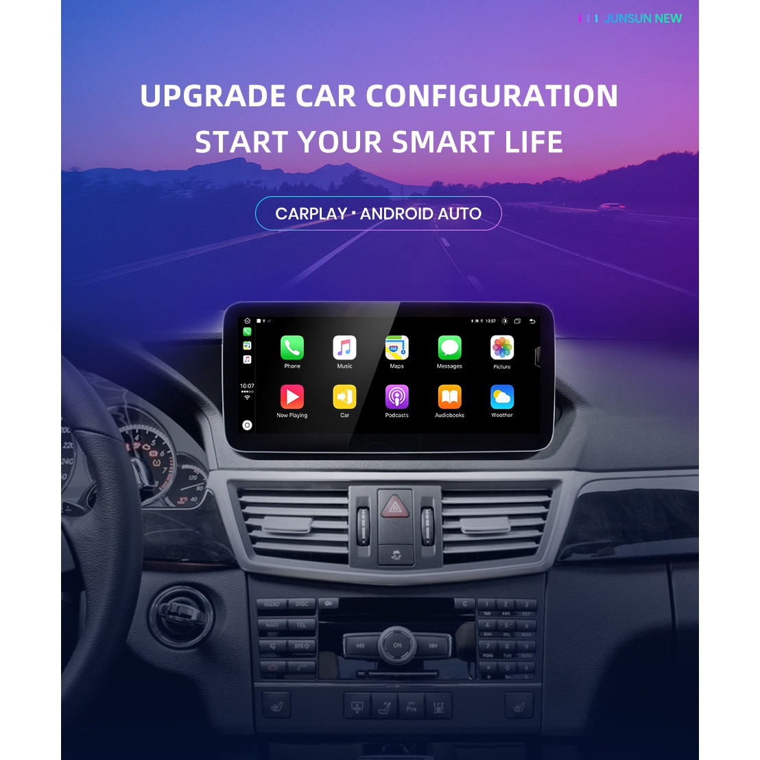 Навигация, Съвместима с Mercedes E Class W212 E200 E230 E260 E300 S212 (2009-2016), Android 10 ...