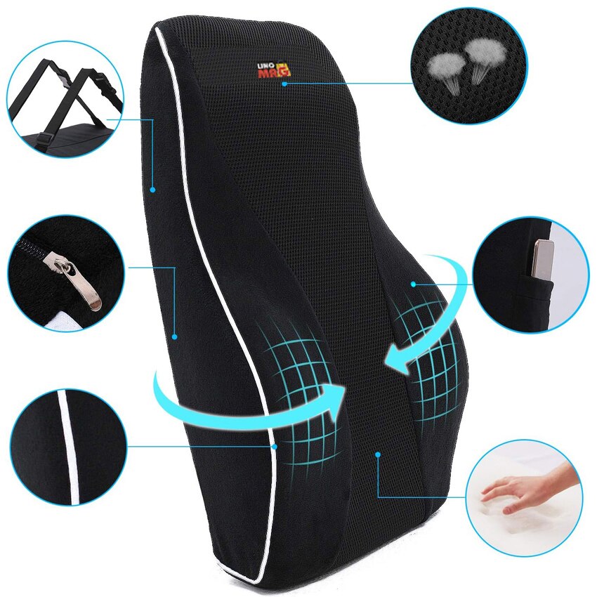 Perna lombara completa Linomag®, Suport lombar pentru scaun de birou ...