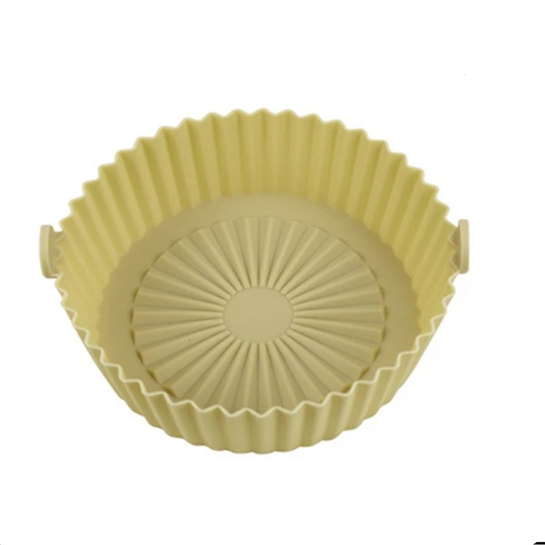 Tava silicon pentru Air Fryer friteuza, prajit, copt,20x20x4,5 cm ...