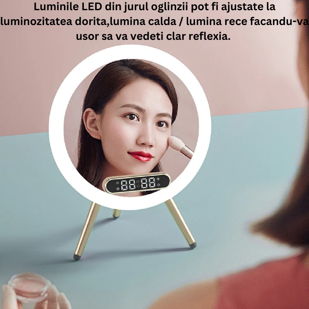 Козметично огледало CLAUSTEEL, Magic Makeup Mirror, Smart HD с ...