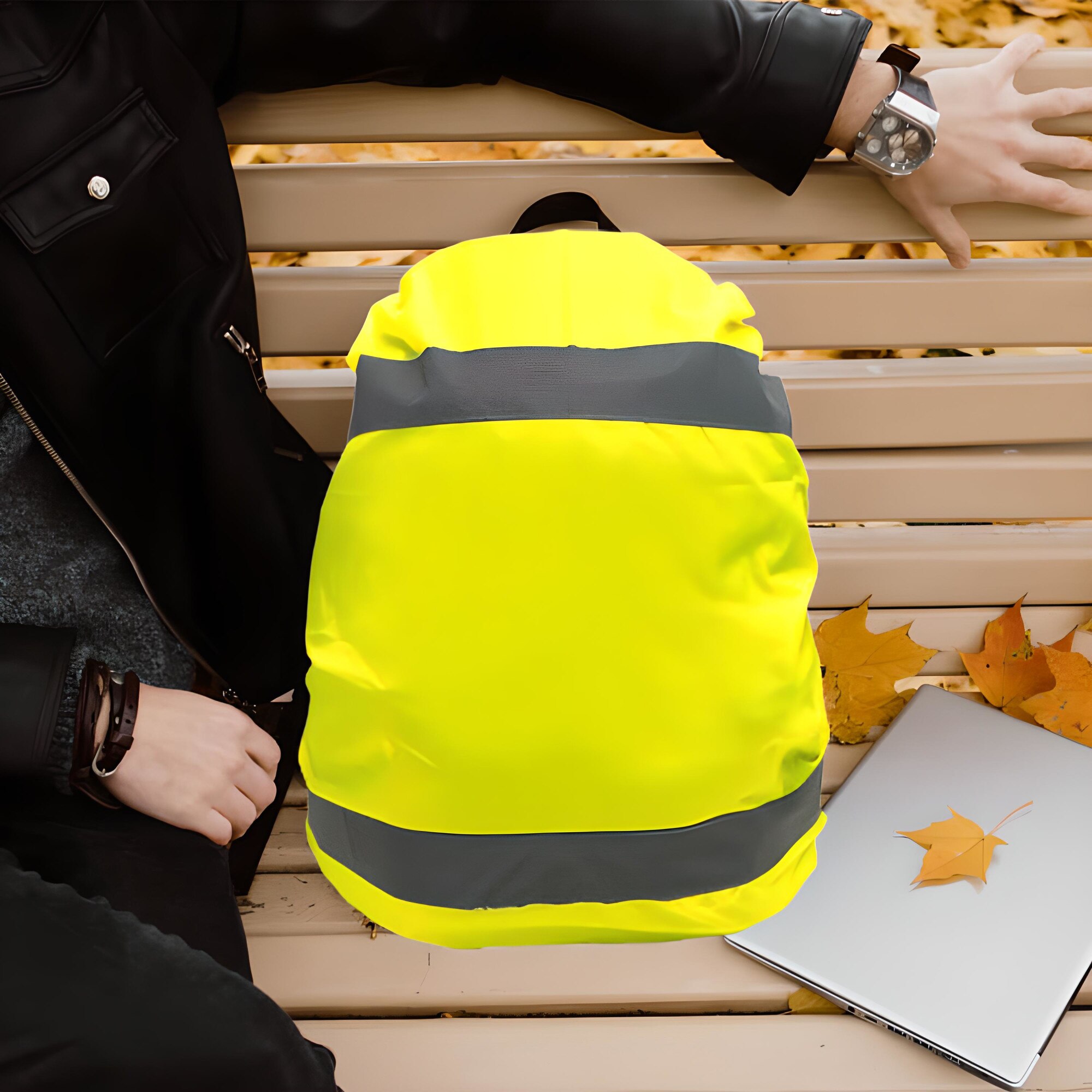 Husa Impermeabila Pentru Rucsac, Universala, 20l, reflectorizant galben ...