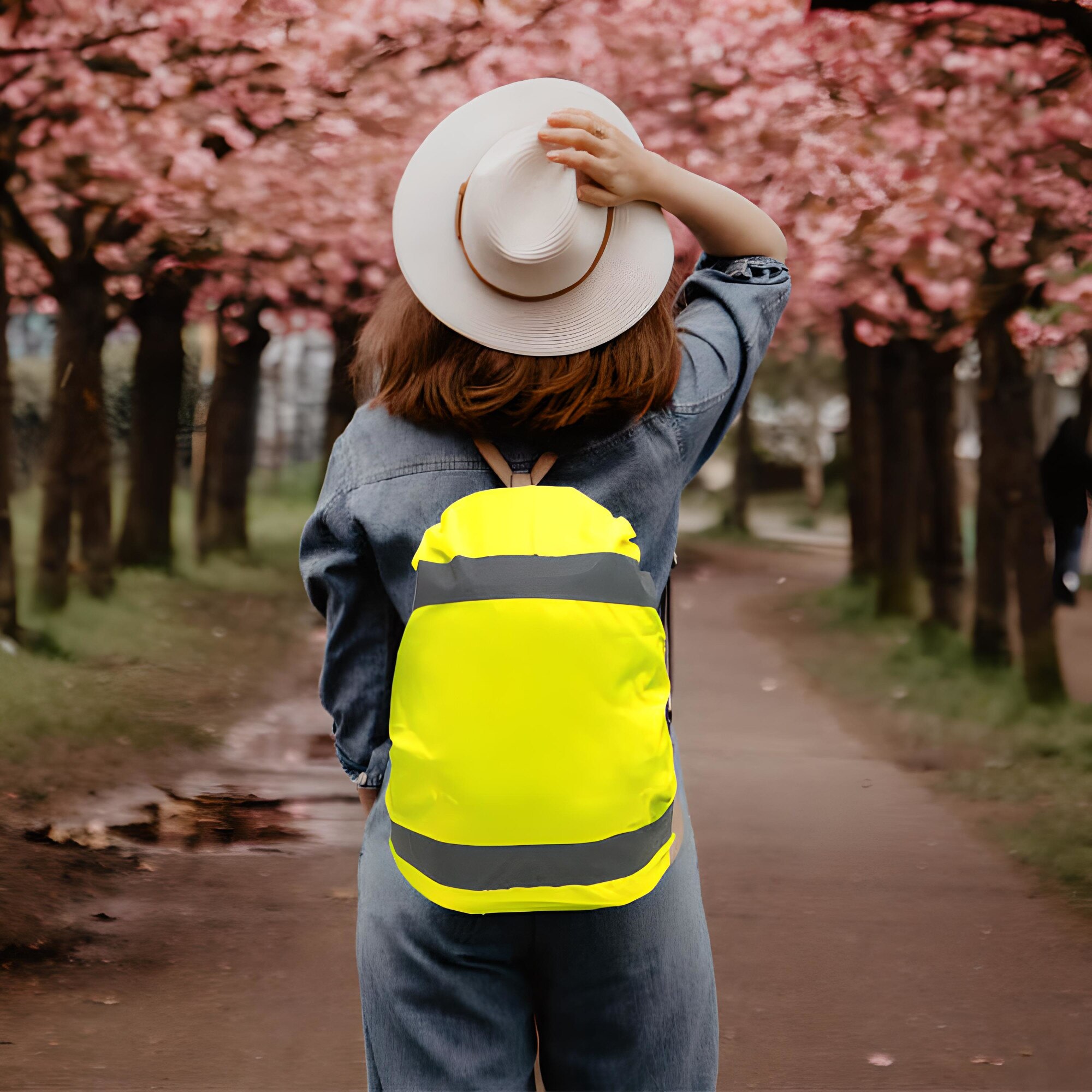 Husa Impermeabila Pentru Rucsac, Universala, 20l, reflectorizant galben ...
