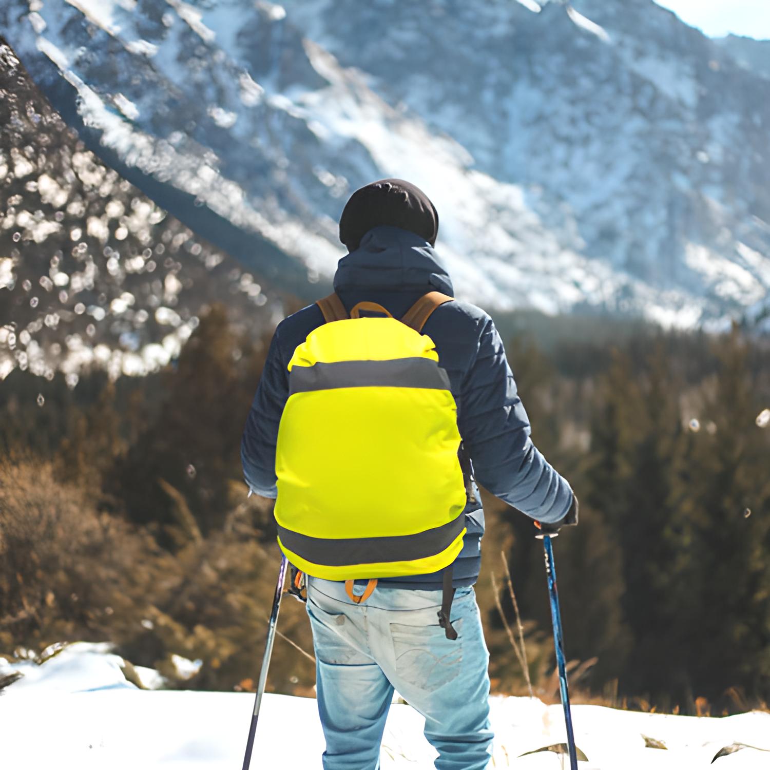 Husa Impermeabila Pentru Rucsac, Universala, 20l, reflectorizant galben ...