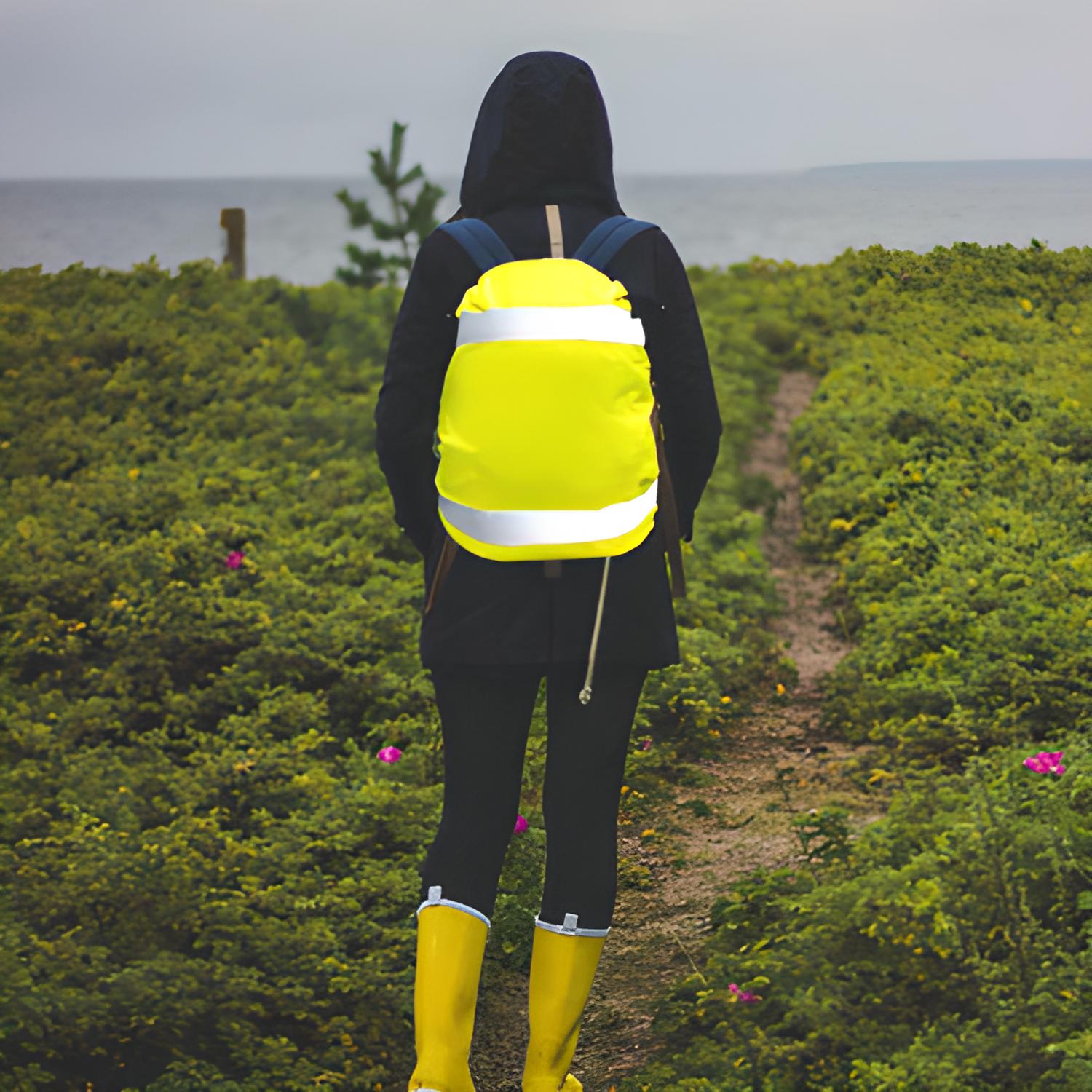 Husa Impermeabila Pentru Rucsac, Universala, 20l, reflectorizant galben ...