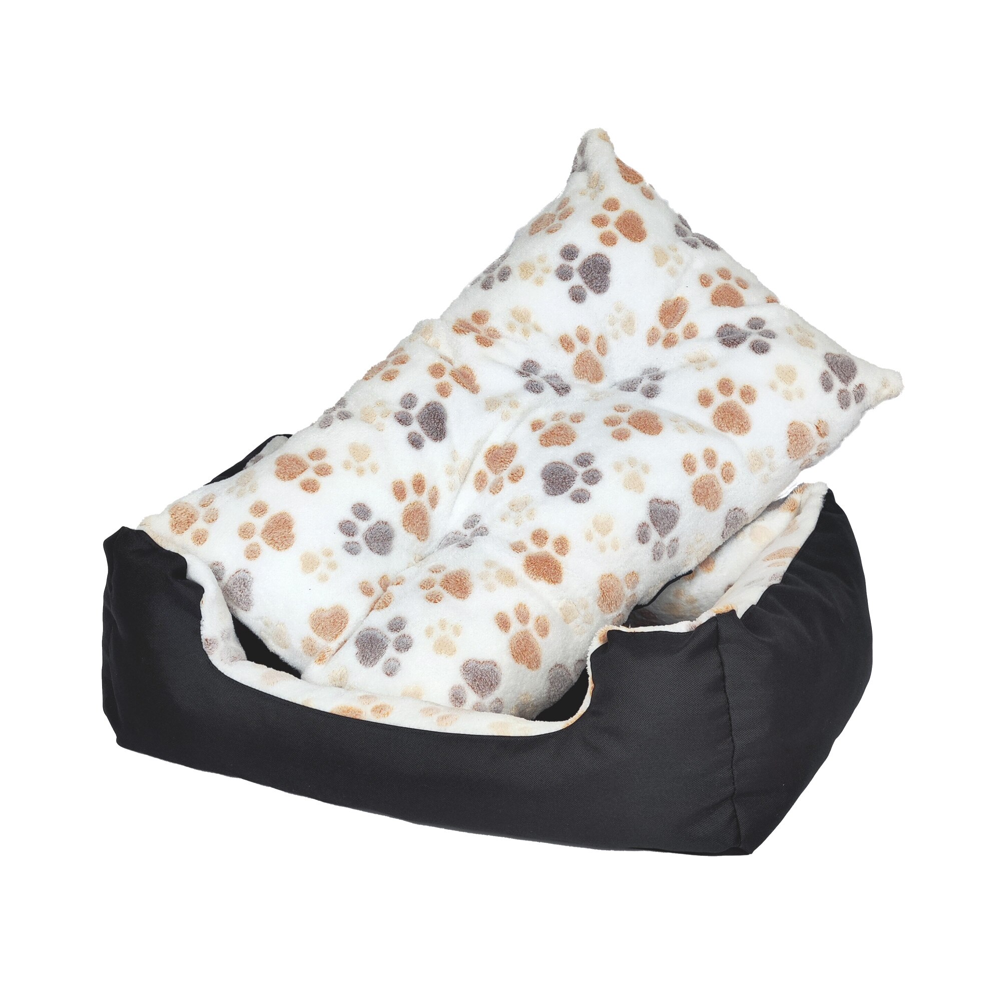 Culcus pentru caini si pisici Sweet Paw, 30x50 cm, cu perna detasabila ...