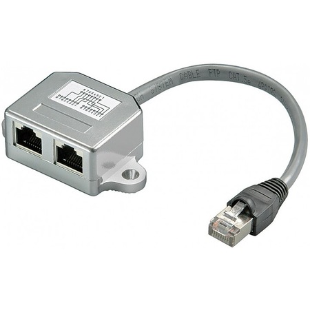 Spliter de retea 1-Rj45 - 2 - RJ45 cat5 Goobay - eMAG.ro