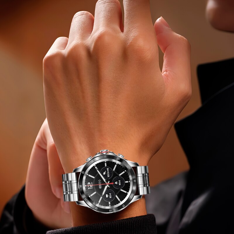 Ceas Smartwatch pentru barbati ZAXER de 1,32", masurare a pulsului, 24 ...