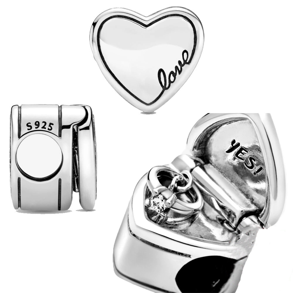 Talisman Argint 925, Charm compatibil Pandora – Cerere in casatorie ...