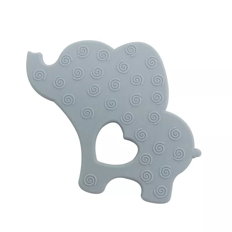 Set jucarie dentitie si lant pentru bebelusi, cu clips, Babynio, forma ...