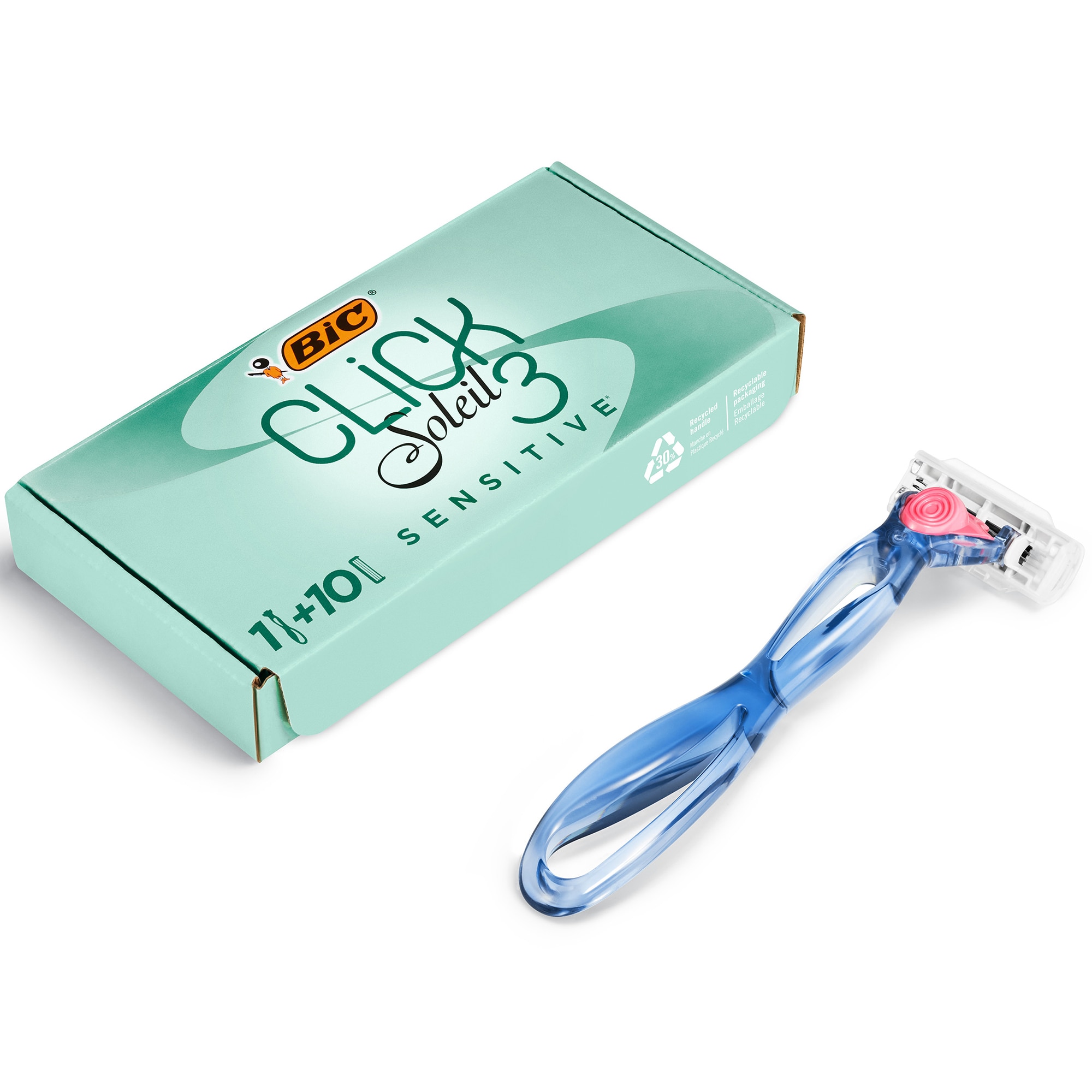 Самобръсначка BIC Soleil Click Sensitive, 3 остриета - eMAG.bg