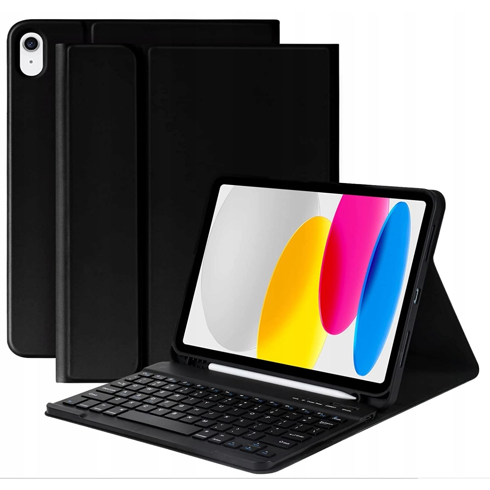 Husa cu tastatura pentru Apple iPad 10.9 10 GEN 2022, Piele ecoligica ...