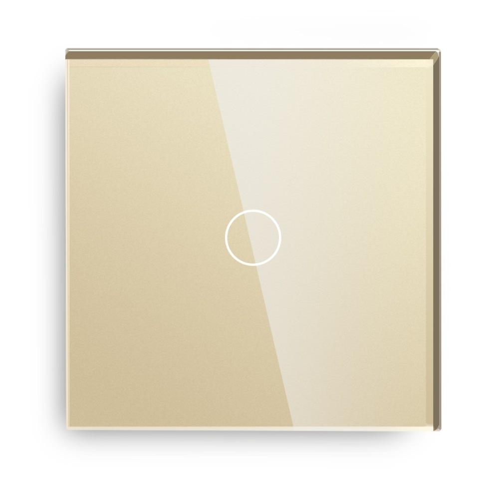Intrerupator smart touch, sticla, cap scara, auriu - eMAG.ro