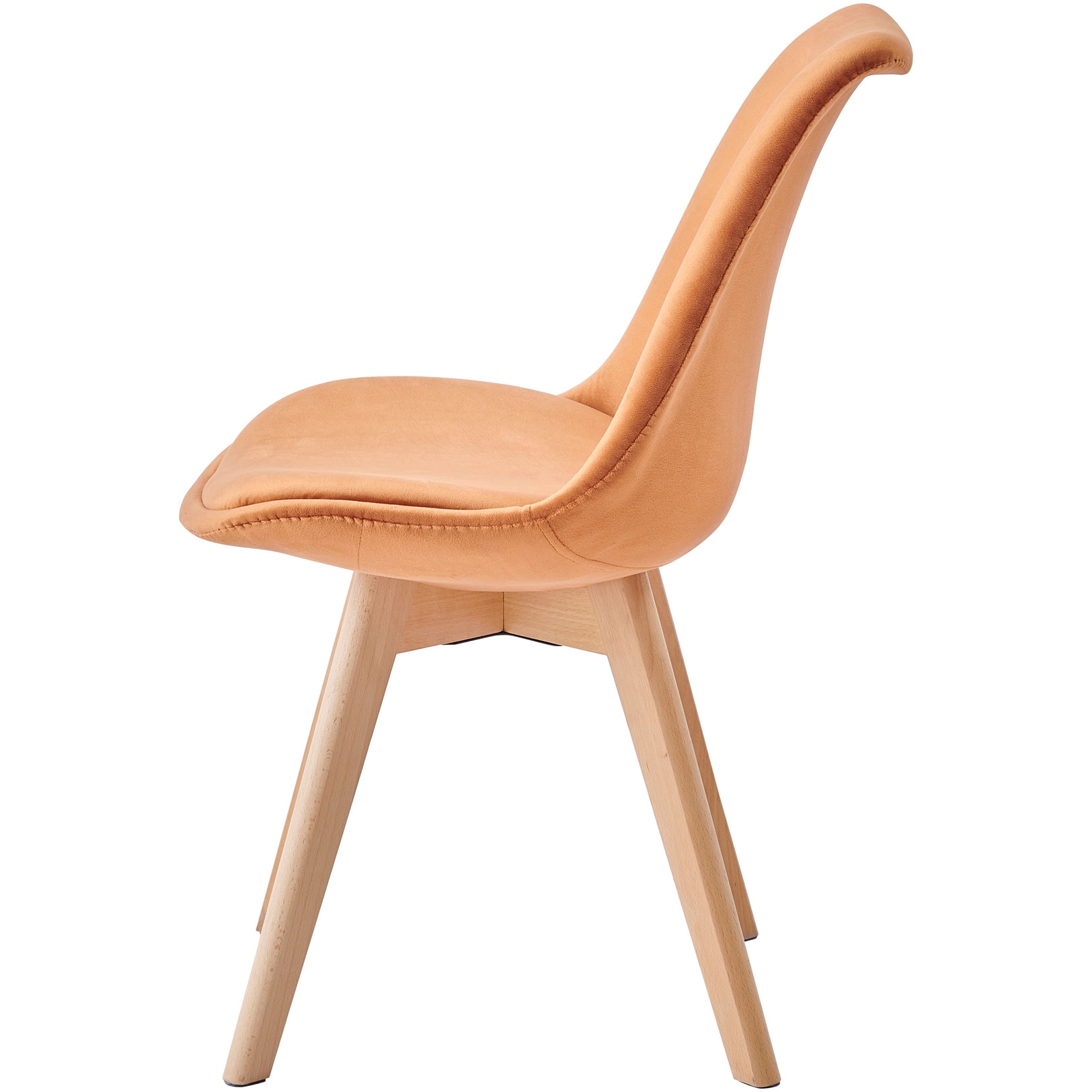 Set 4 scaune dining / bucatarie Kring Astrid, tapiterie catifea ...