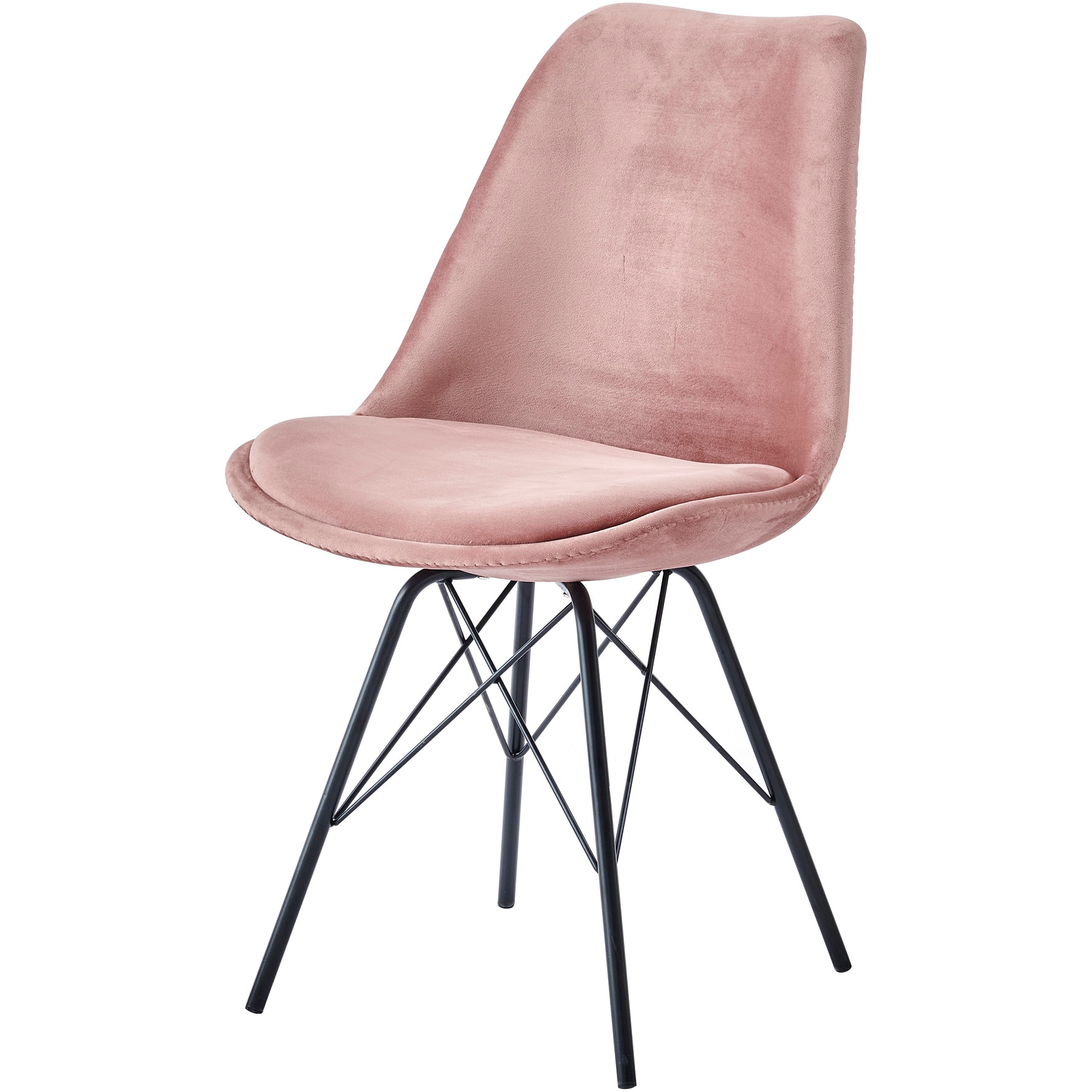 Set 2 scaune dining / bucatarie Kring Mila, tapiterie catifea, picioare ...