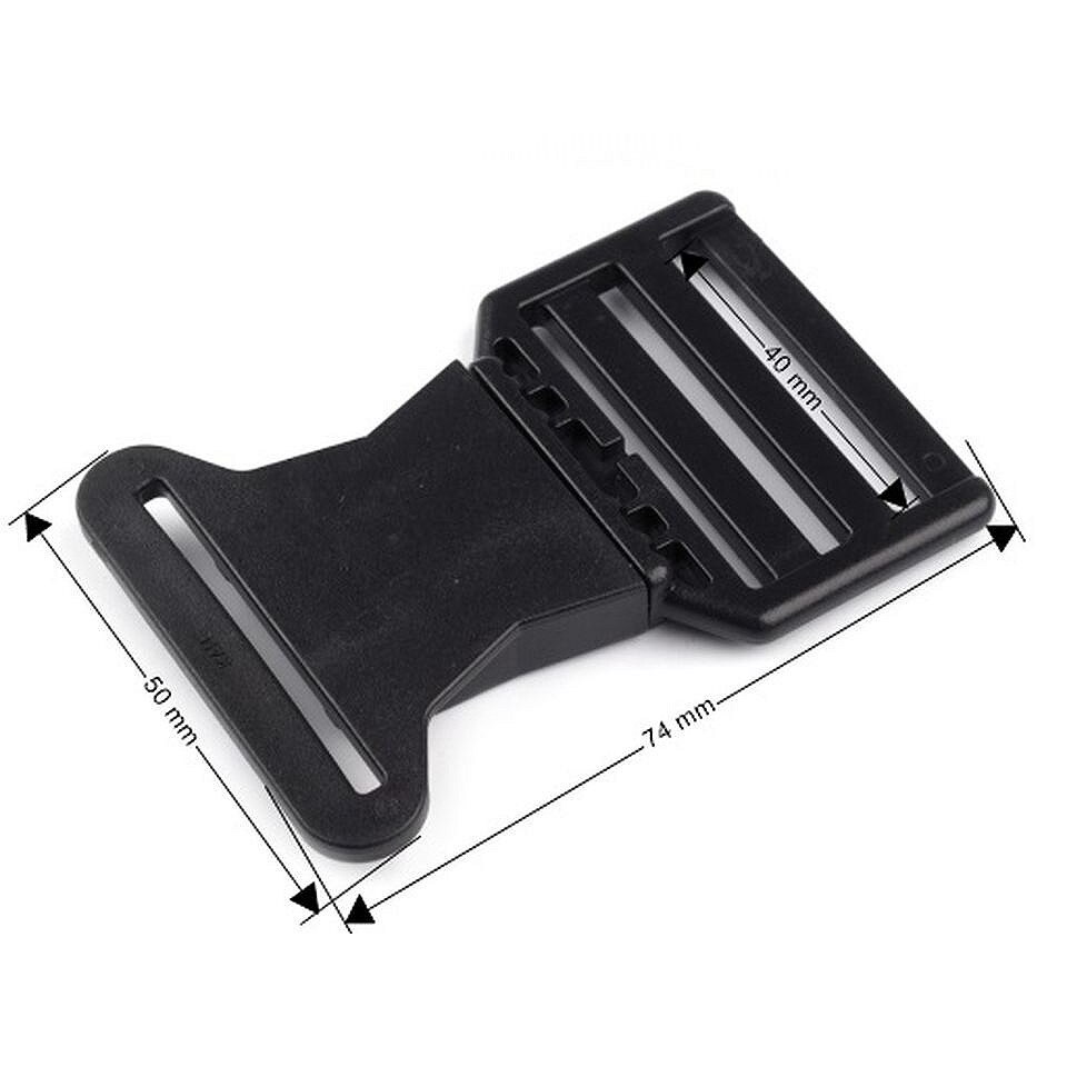 Catarama trident din plastic pentru textile, latime 40 mm, dimensiuni ...