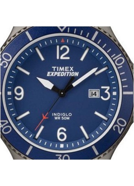 Ceas barbati, Timex, Inox/piele, Maro/albastru - eMAG.ro