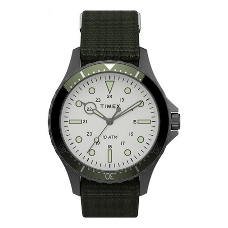 Ceas barbati, Timex, Inox/textil, Verde - eMAG.ro