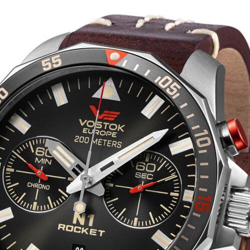 Ceas barbatesc, Vostok, Elegant, Otel/Piele, Maro - eMAG.ro