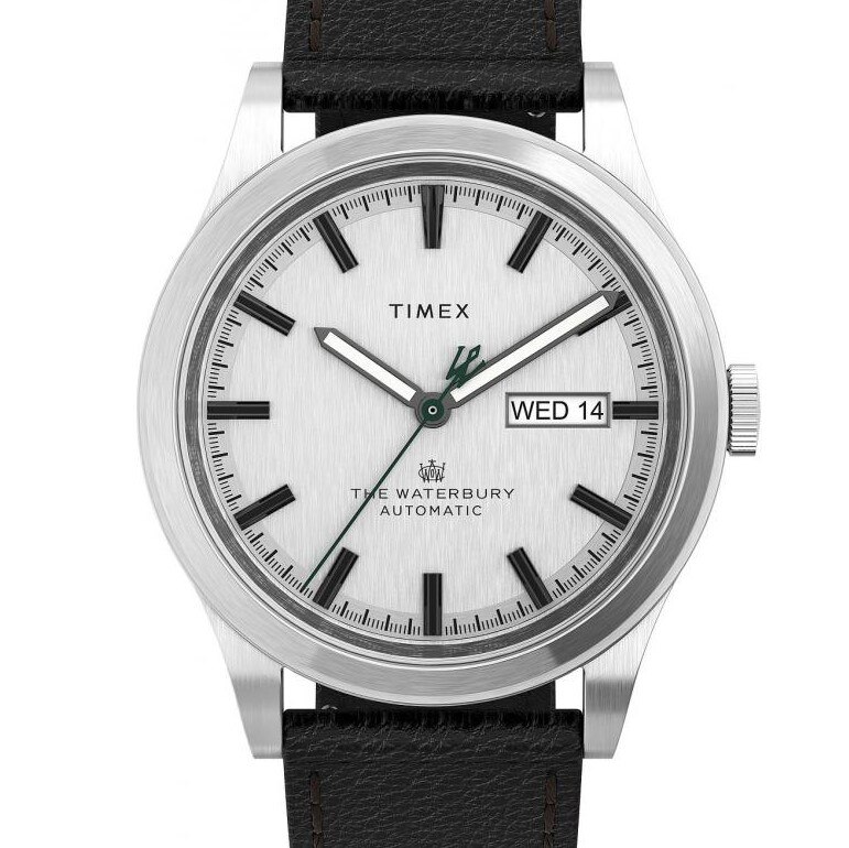 Ceas barbati, Timex, Inox/Piele, Negru/Argintiu - eMAG.ro