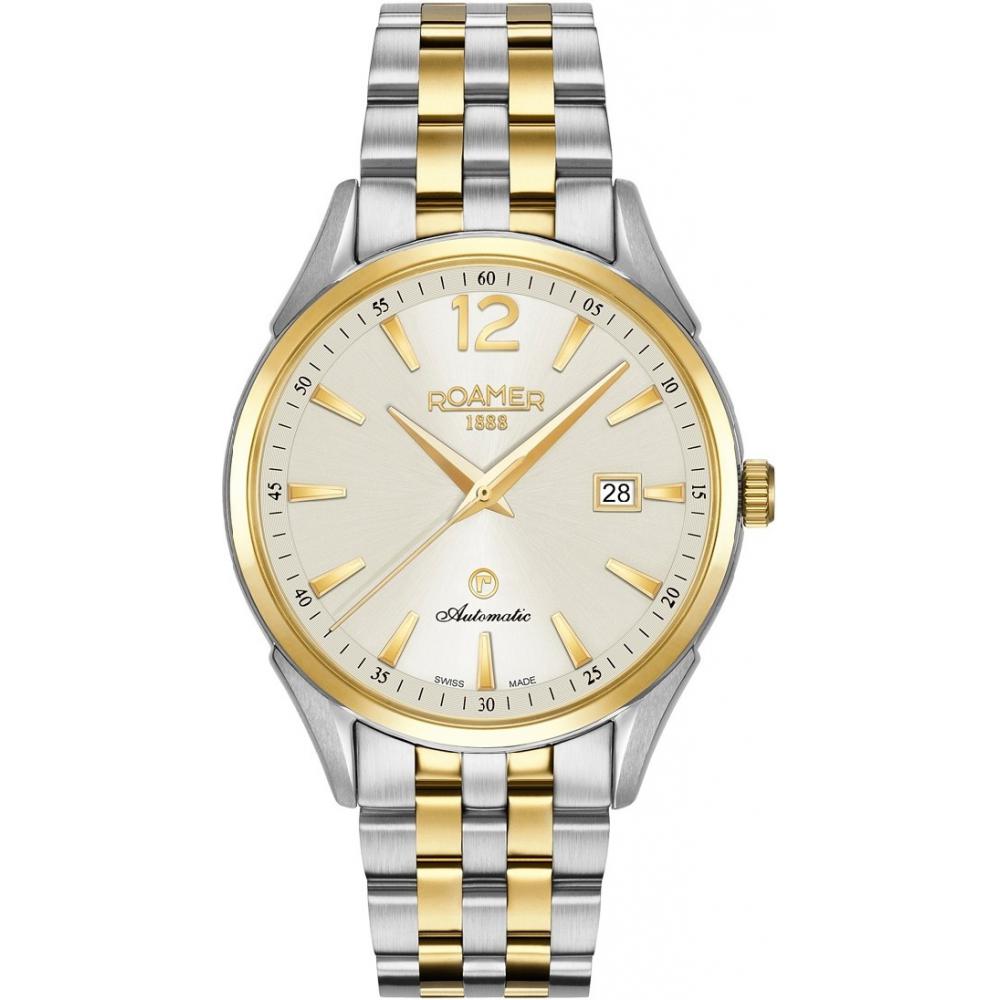 Férfi karóra Swiss Matic, Roamer, Quartz, Inox, arany/ezüst - eMAG.hu