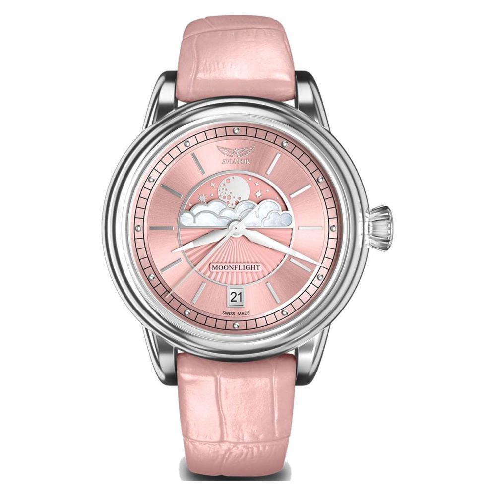 Ceas de dama, Aviator, Inox, Roz - eMAG.ro