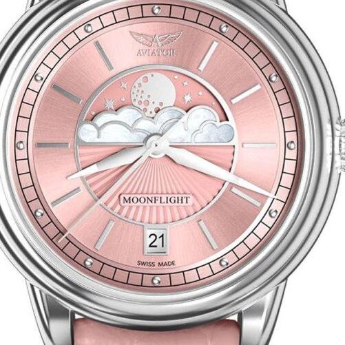 Ceas de dama, Aviator, Inox, Roz - eMAG.ro