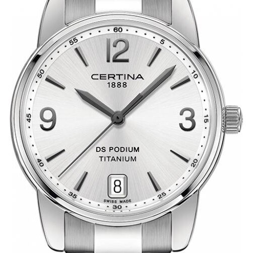 Дамски часовник, Certina, DS Podium, Titanium, Silver - eMAG.bg