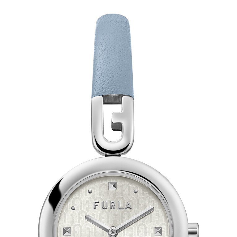 Ceas dama Bangle, Furla, Quartz, Inox/Piele, Argintiu/Albastru - eMAG.ro