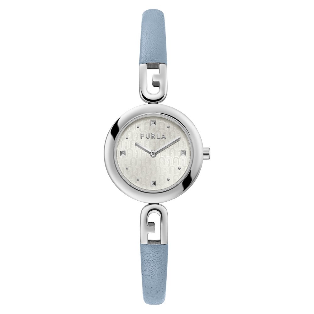 Ceas dama Bangle, Furla, Quartz, Inox/Piele, Argintiu/Albastru - eMAG.ro