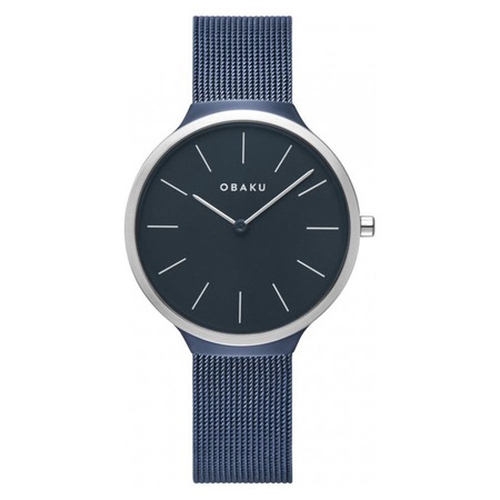Дамски часовник, Obaku, Elegant, 32 mm, Steel, Navy blue - eMAG.bg