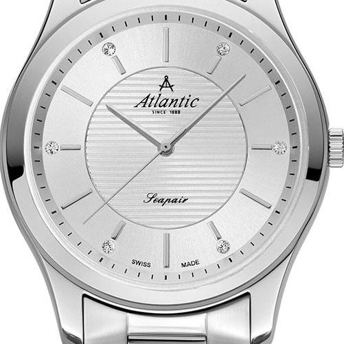 Ceas barbati, Atlantic, Inox, Argintiu - eMAG.ro