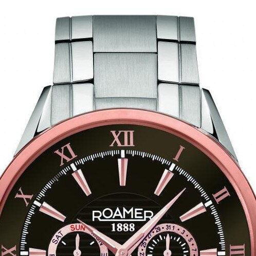 Ceas barbatesc, Roamer, Elegant, 41 mm, Otel, Argintiu - eMAG.ro