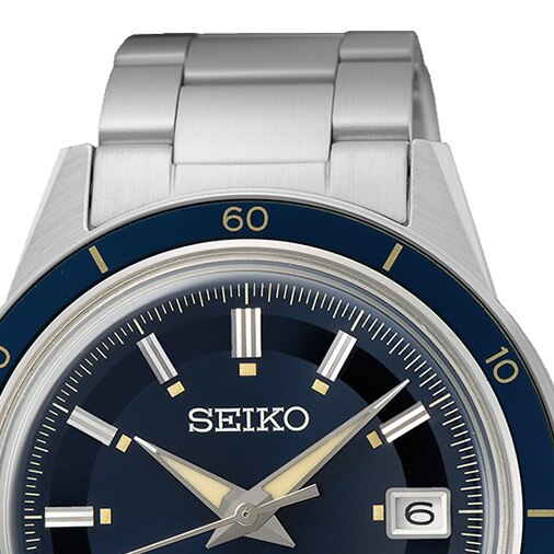 Ceas barbati Presage, Seiko, Inox, 41 mm, Argintiu/Bleumarin - eMAG.ro