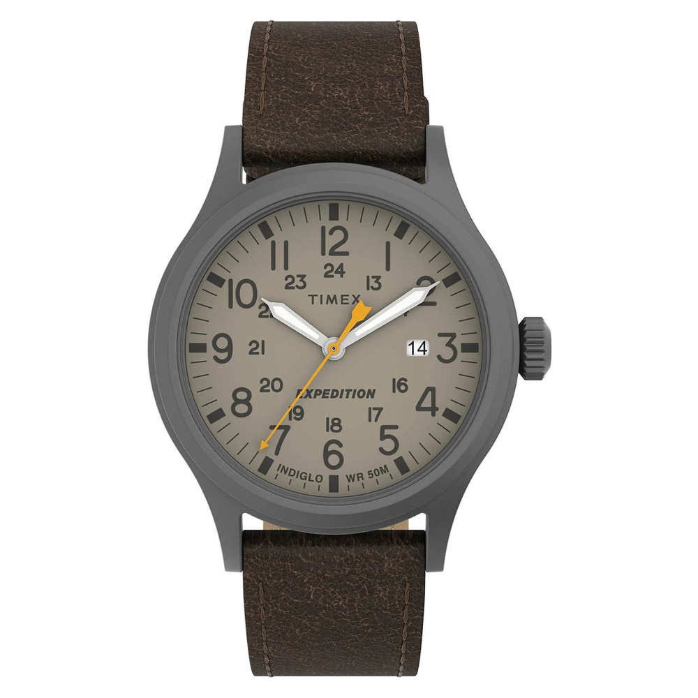 Ceas barbati, Timex, Inox/piele, Maro - eMAG.ro