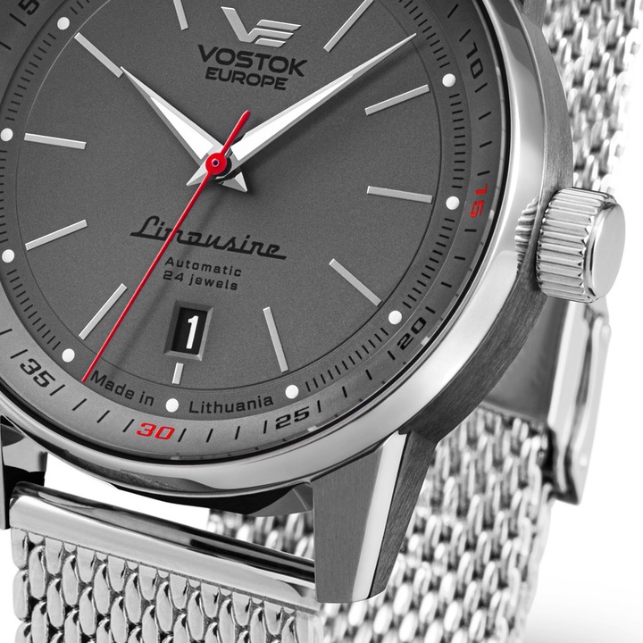 Ceas barbatesc, Vostok Europe, INOX, 43 mm, Argintiu - eMAG.ro