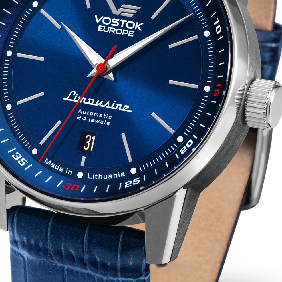 Ceas barbati, Vostok Europe, Otel, Mecanism Quartz, Albastru - eMAG.ro