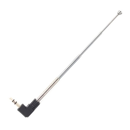 Antena mini-jack, Plastic, 3.5 mm, Negru/Argintiu - eMAG.ro