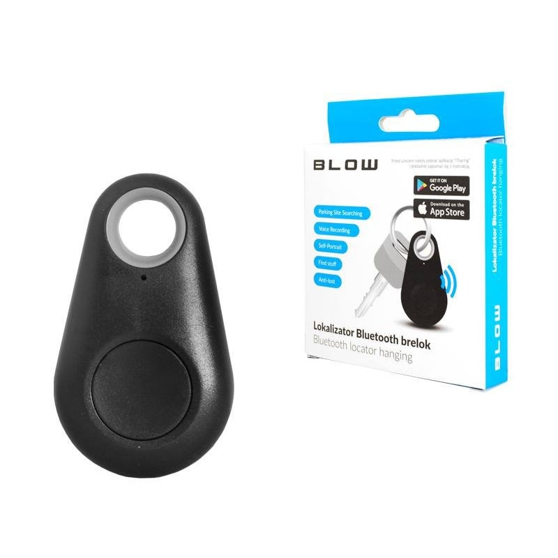 Breloc iTag, localizator chei, Bluetooth, Blow, Negru - eMAG.ro